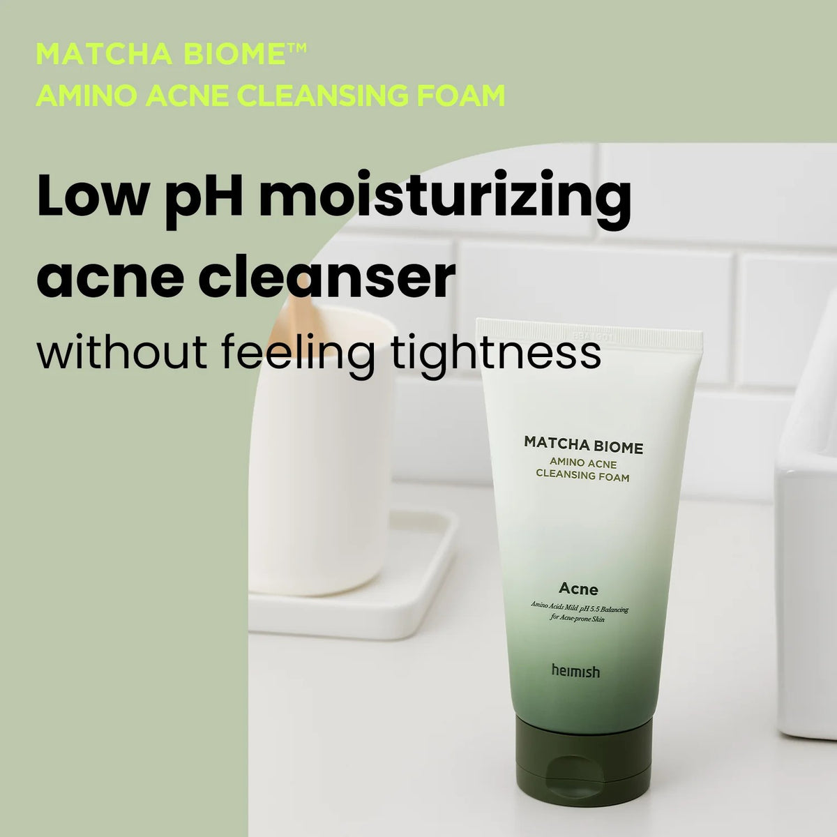 Matcha Biome Amino Acne Cleansing Foam | K-Skincare.nl