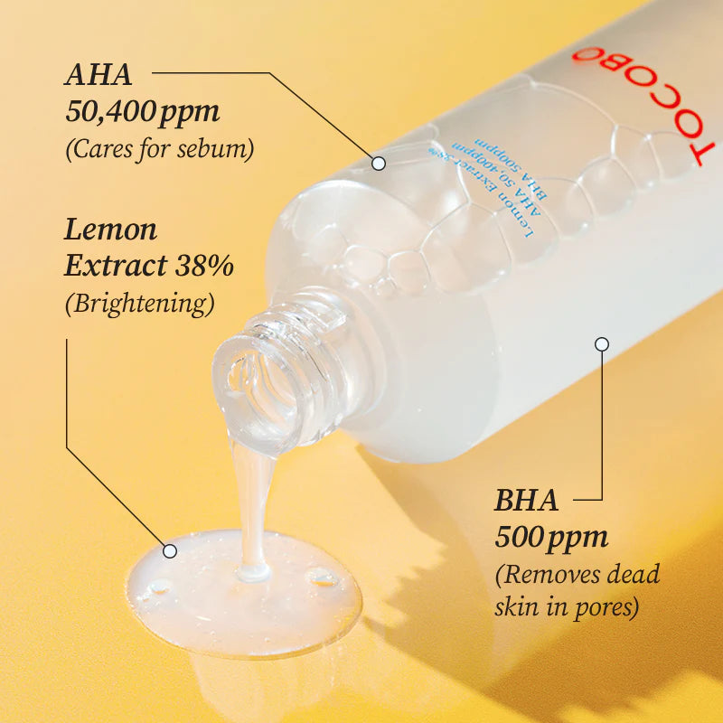 Tocobo AHA BHA Lemon Toner | K-Skincare.nl