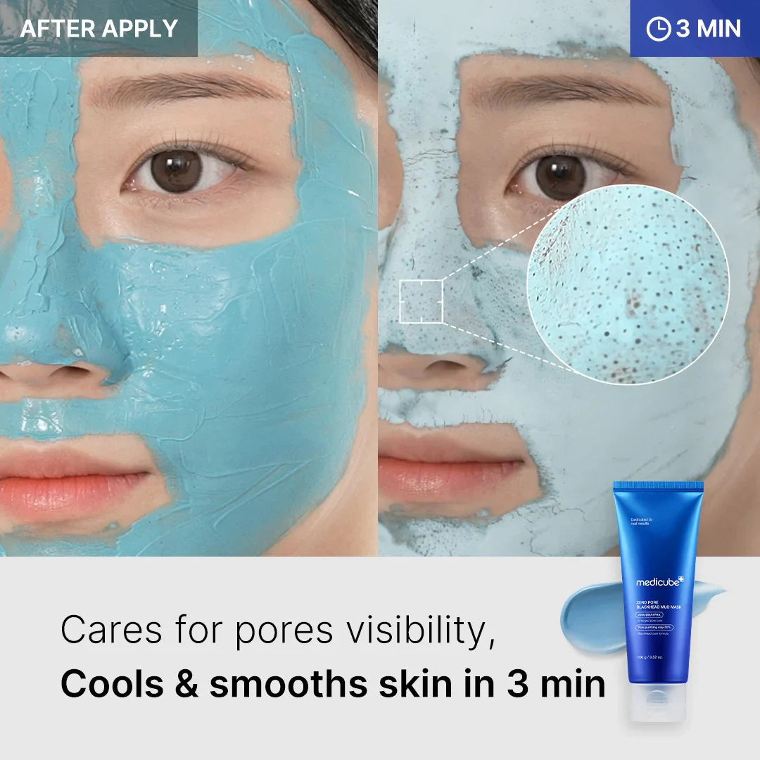Medicube Zero Pore Blackhead Mud Mask – Zuivert & Verkleint Poriën | K ...